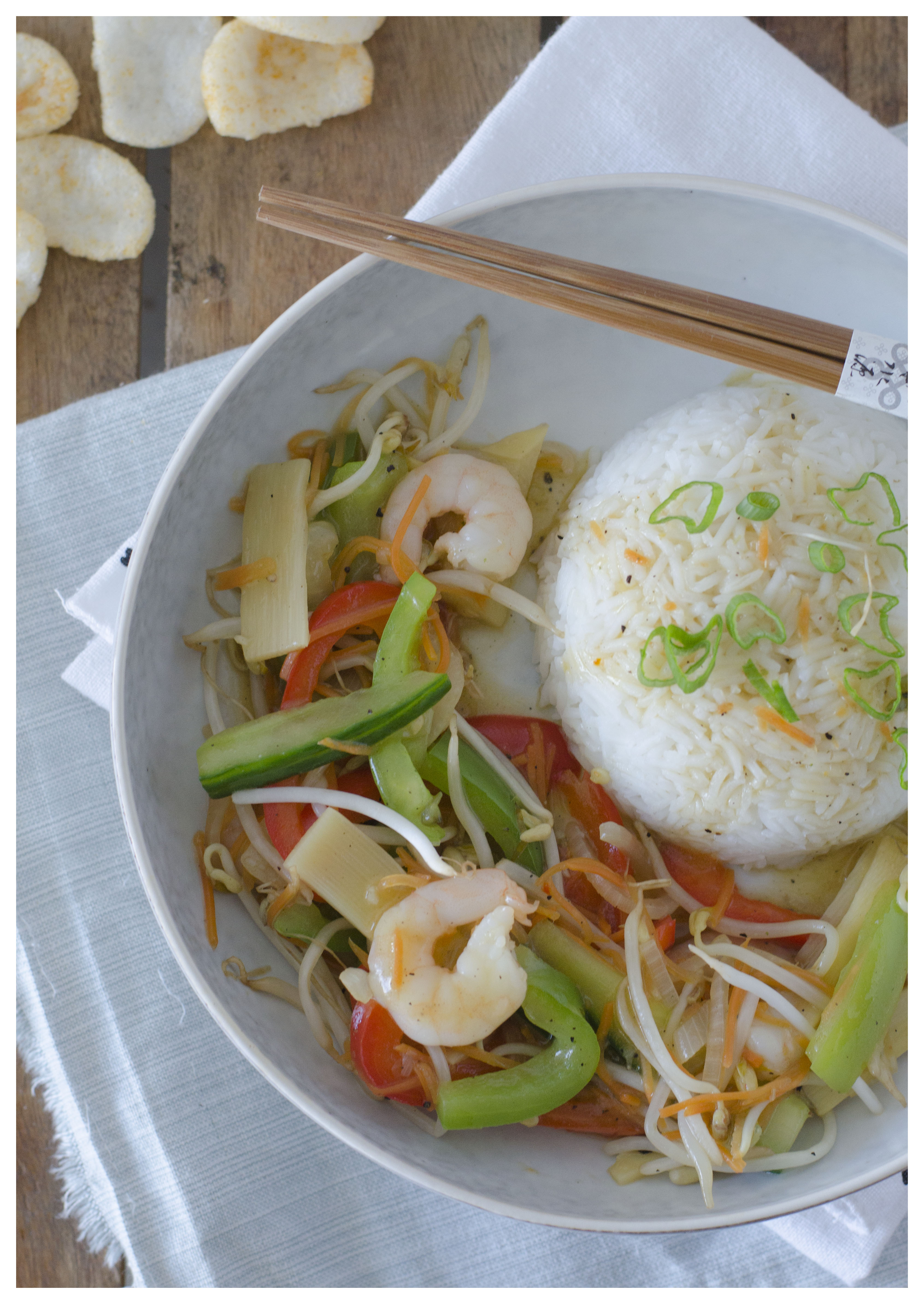 Tjap tjoy met garnalen - JoorKitchen